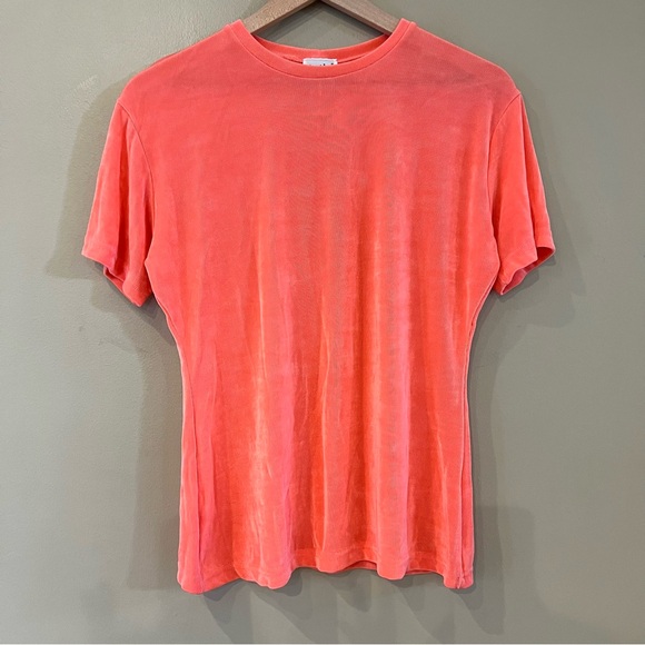 Vintage | Tops | 3 Pc Mcm Top Brown Orange Xl Velvet Ribbed Slouchy ...